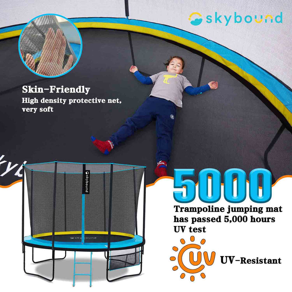 SkyRise Straight Pole Trampoline - 12ft
